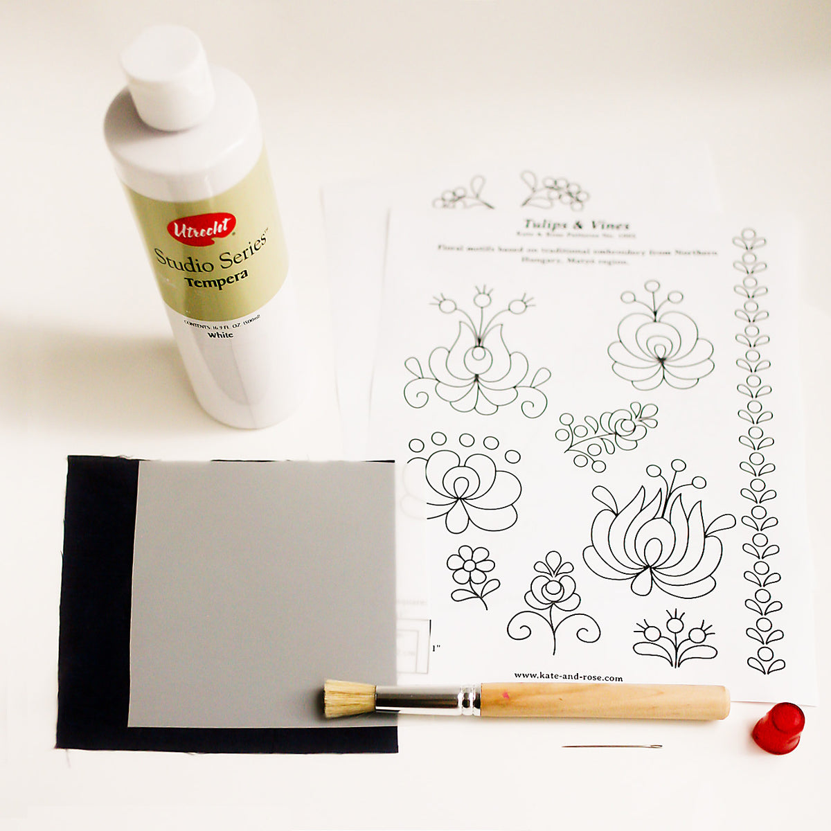 How to transfer embroidery patterns to dark fabrics: a tutorial – Kate ...